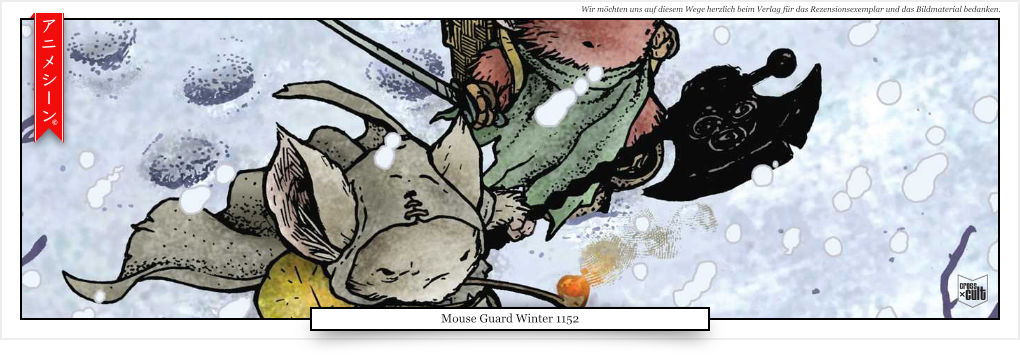 Review, Rezension, Besprechung zu Mouse Guard Winter 1152 - Animeszene ...